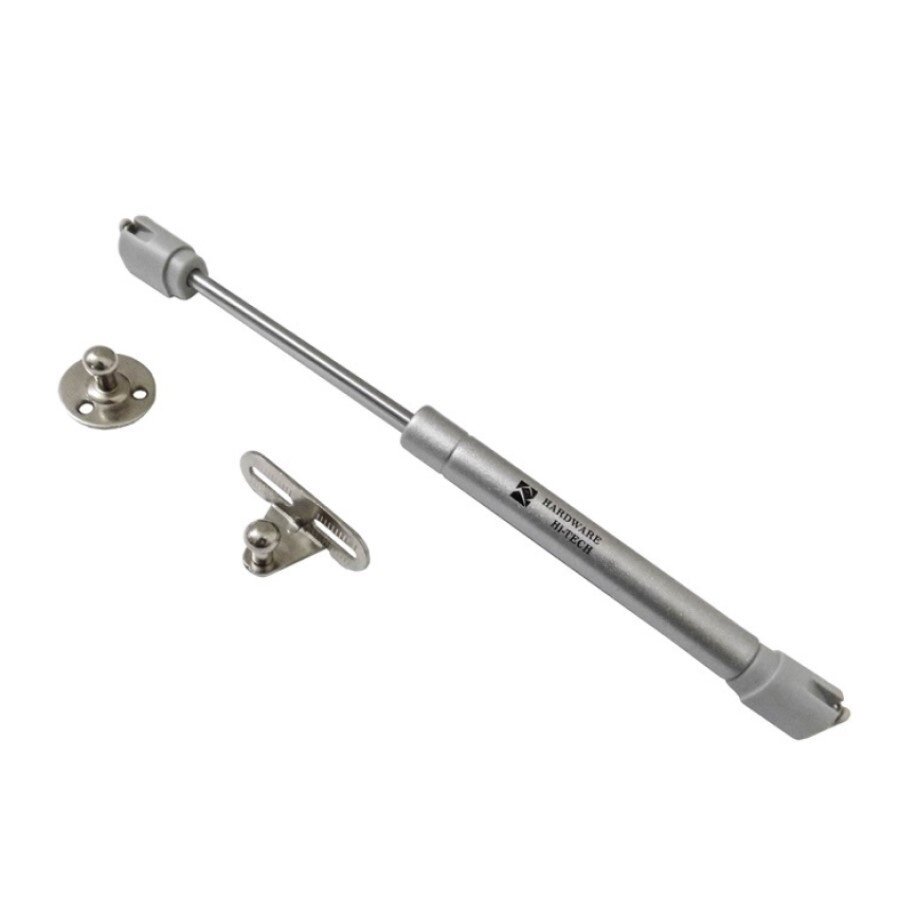 Газлифт мебельный ТИС MN 80N Silver, саморегулирующийся ход, плавное закрытие, до 8 кг (2819)