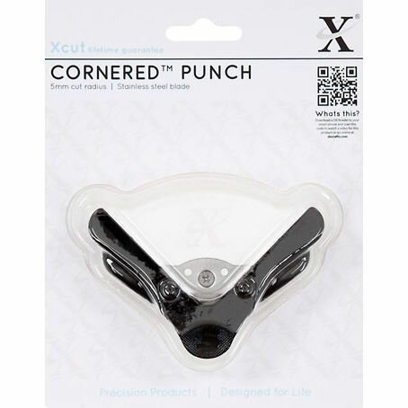 Дырокол docrafts "Xcut", угловой, 5 см, черный