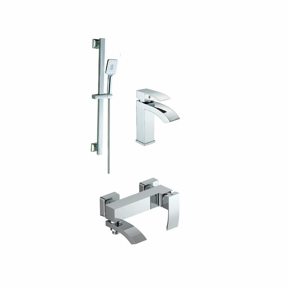Душевой комплект из смесителя для ванны, для раковины и душевая стойка HANSEN HL90044