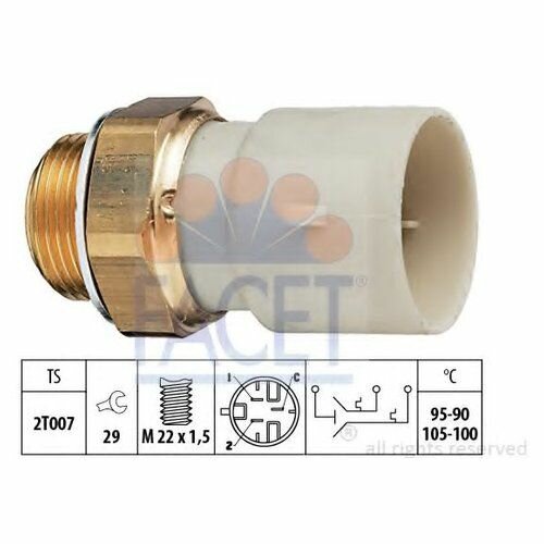 Датчик включения вентилятора Facet 75688 для Opel Astra, Calibra, Omega