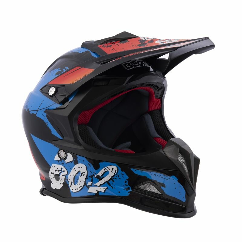 Шлем Beon B-602 BLACK/BLUE XL