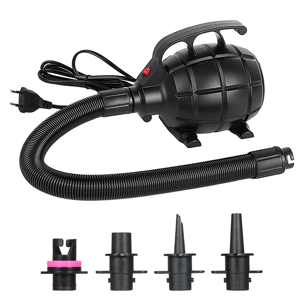 Электрический воздушный насос мощностью 500 Вт, портативный насос для быстрой накачки для надувных матрасов, игрушек для бассейна, плотов, лодок, надувных лодок и надувных кроватей
