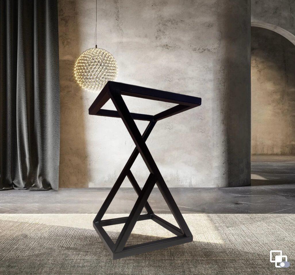 Каркас для стула Metaliya, металлический, войлочные подпятники, черный