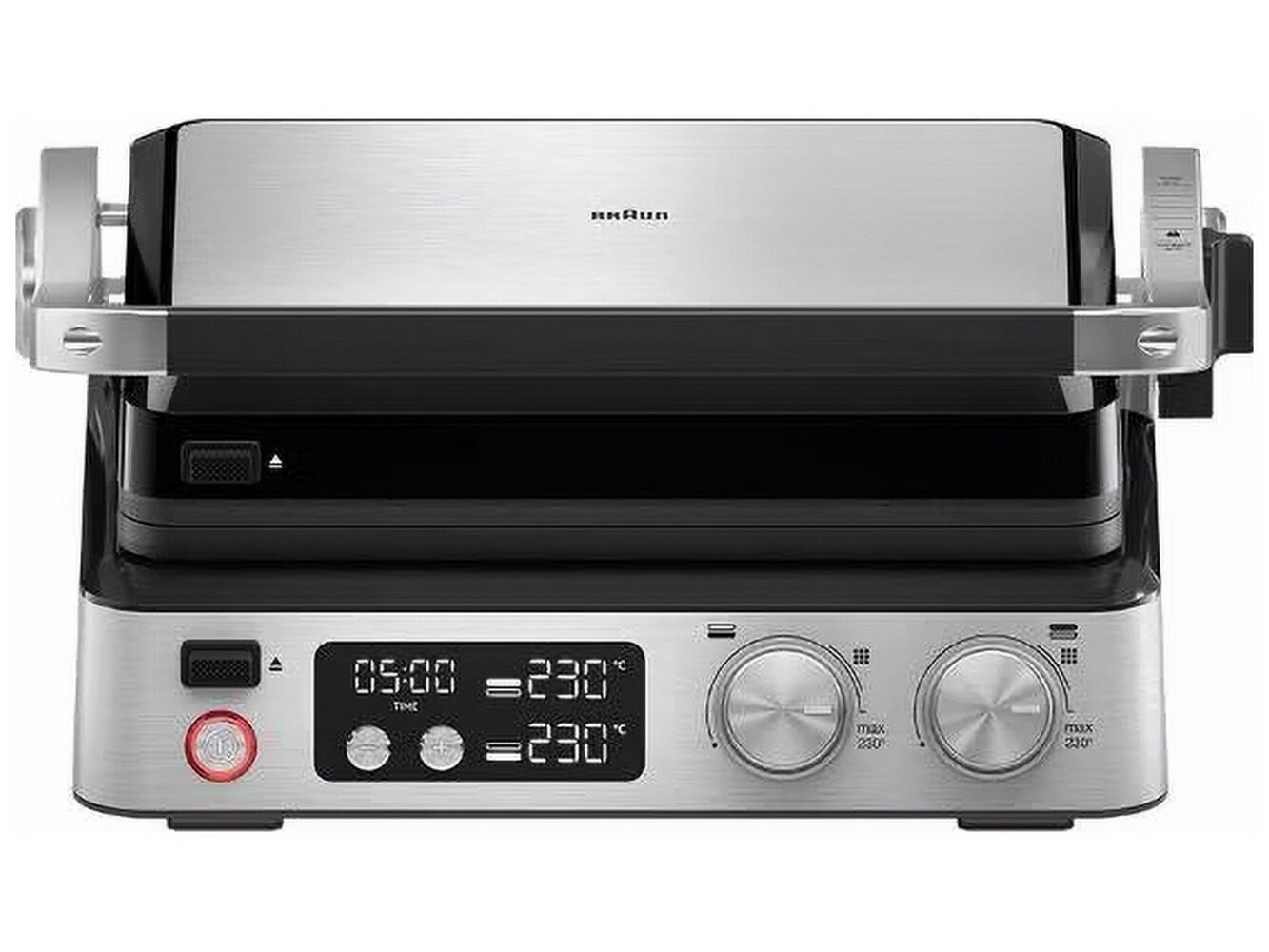 Электрогриль Braun CG7040, дисплей, мощность 2000 Вт, съемные пластины