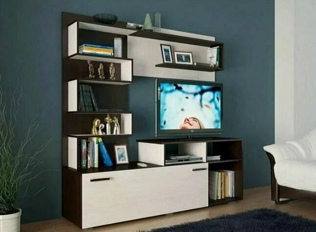 Гостиная "Евро", ЛДСП, венге/лоредо, 120х83х46 см.