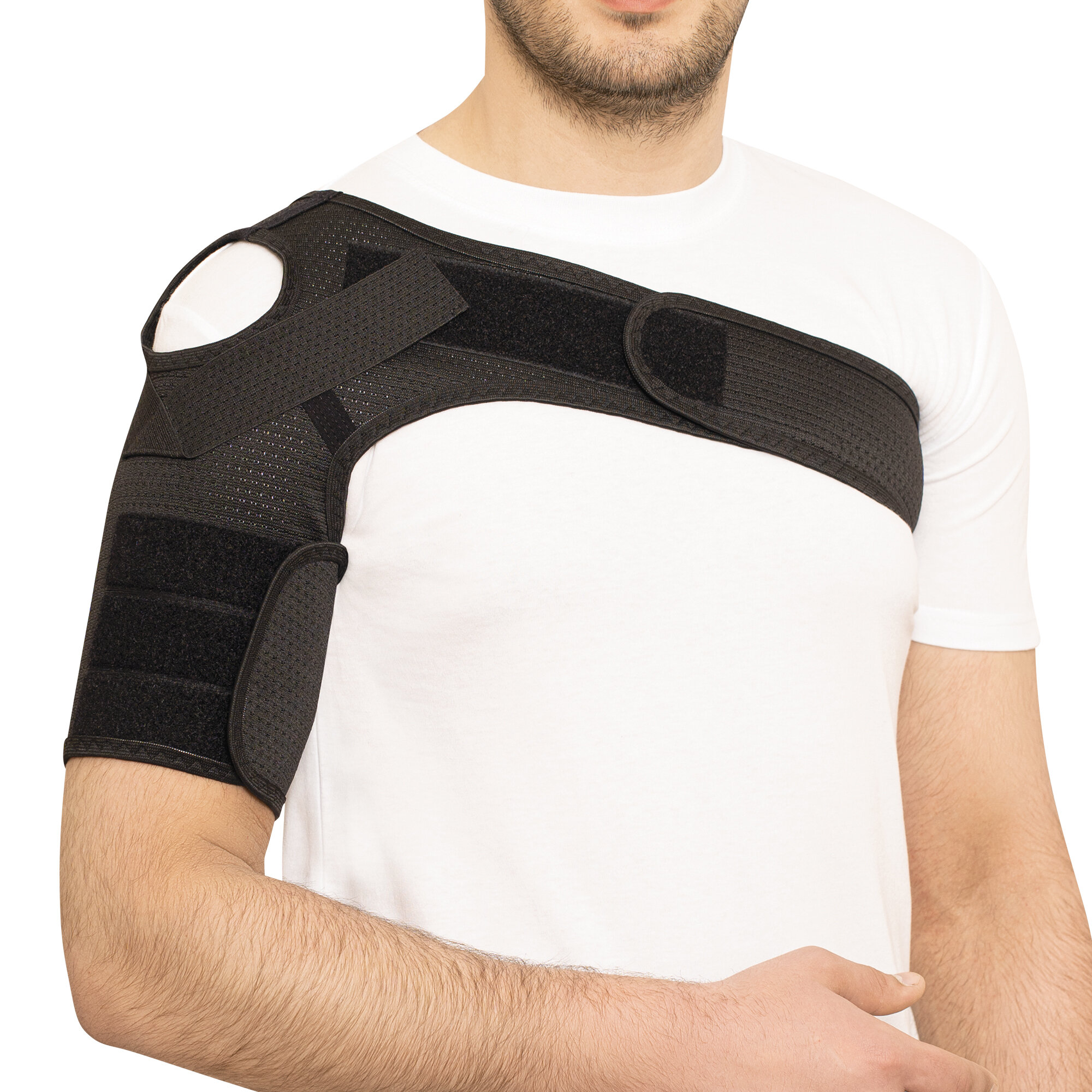 Бандаж на плечевой сустав,"Крейт", №5, правый, черный