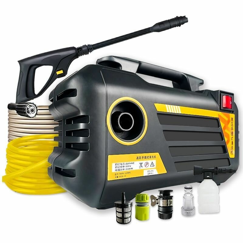 Минимойка PLD-01, 3000 Вт, макс. давление 120 бар, забор воды из ёмкости