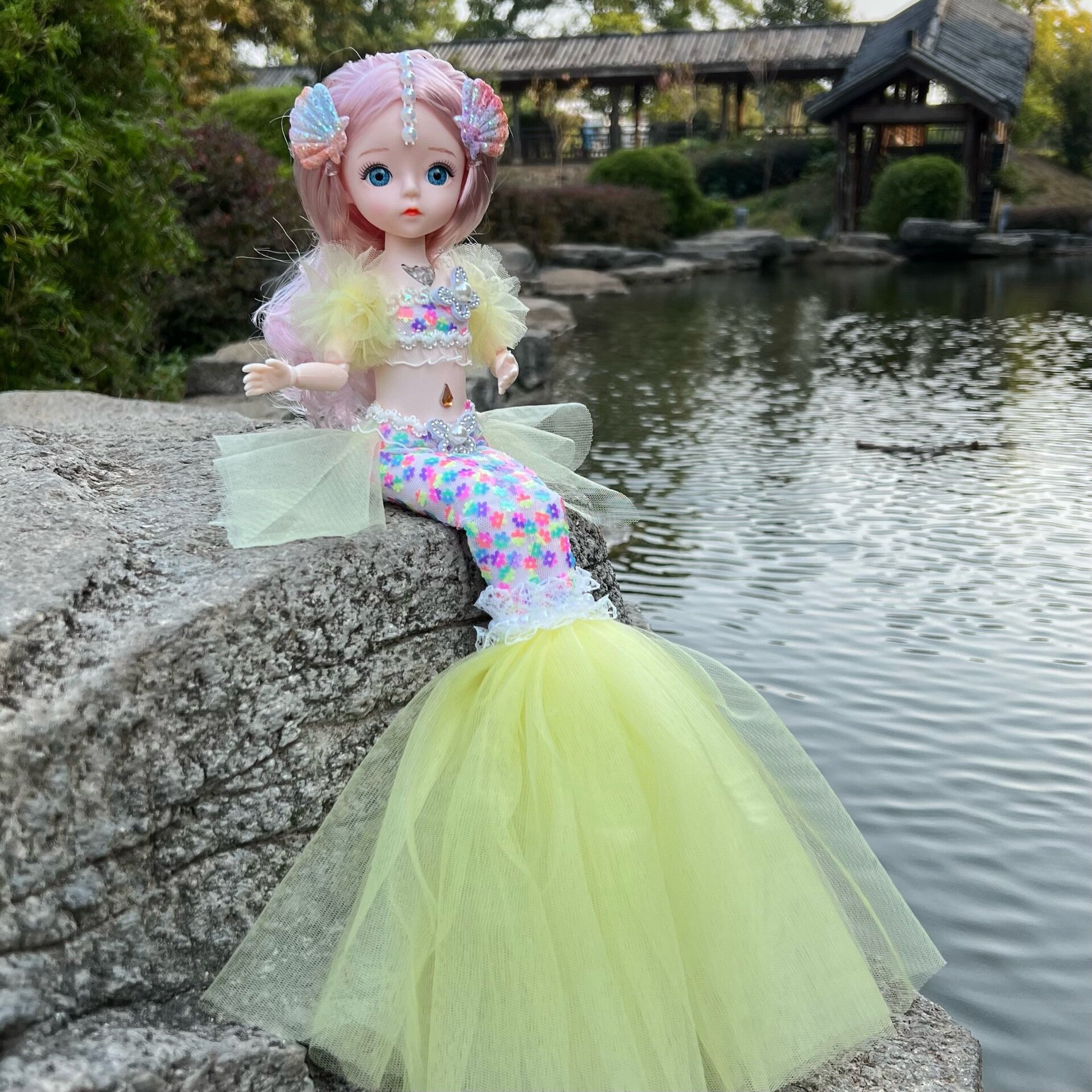 Кукла-Русалка Ариэль игрушка для девочек Детская кукла принцессы Свадебное платье кукла семейный подарок на день