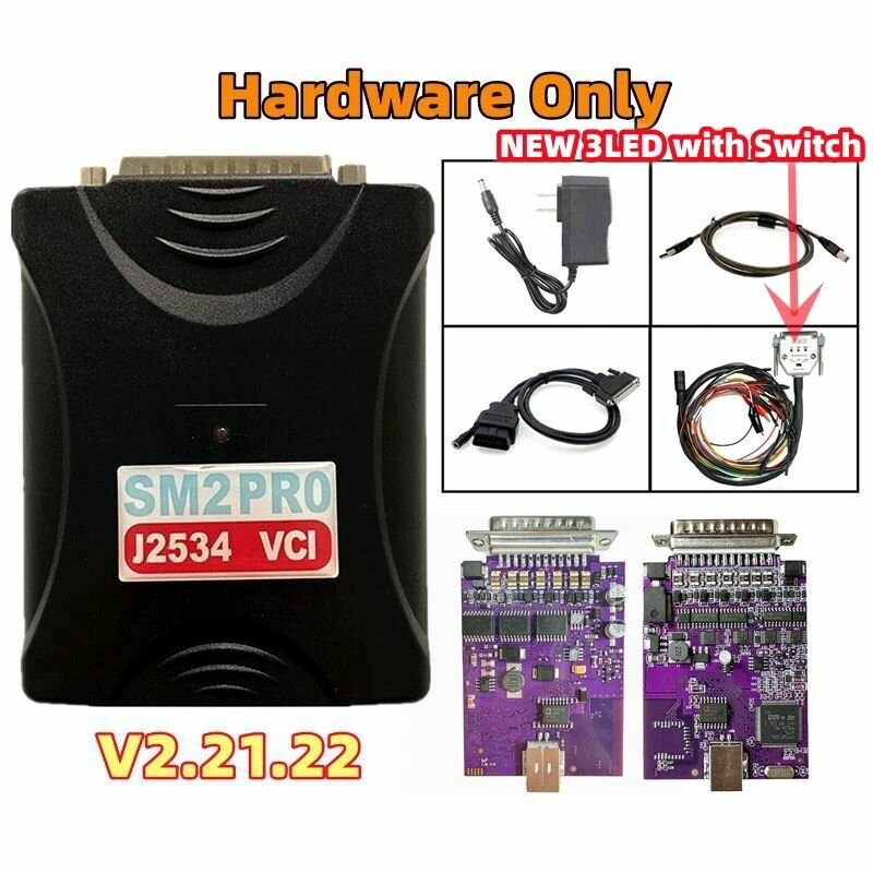 SM2 PRO J2534 новая VCI программа ECU ключ 67 в 1 ECU чтение и запись V1.20 EEPROM FLASH OBD SM2 12 В/24 В V2.21.22