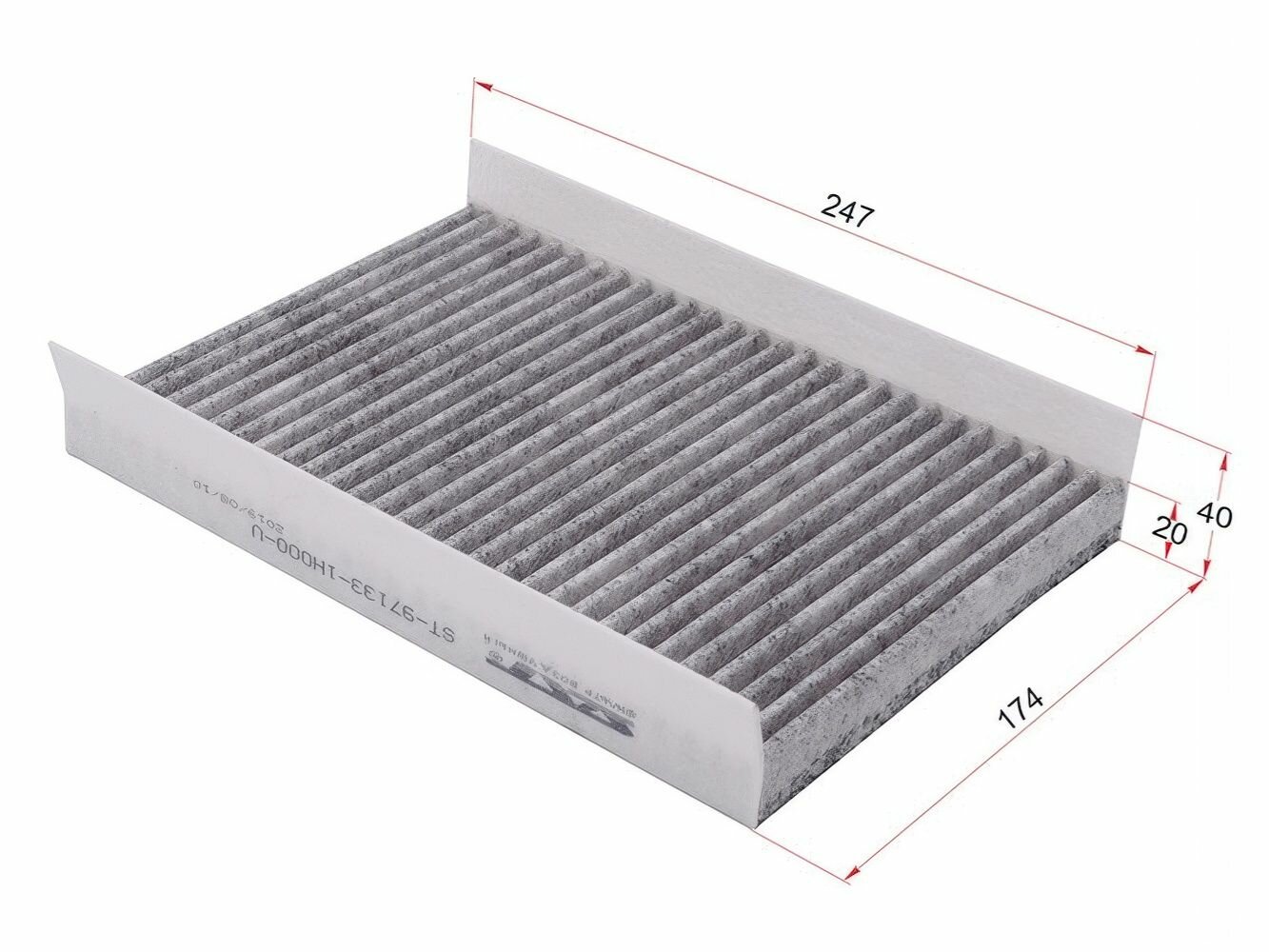 Фильтр салона, угольный для Хендай Элантра, i30, КИА Сид арт ST971331H000U SAT