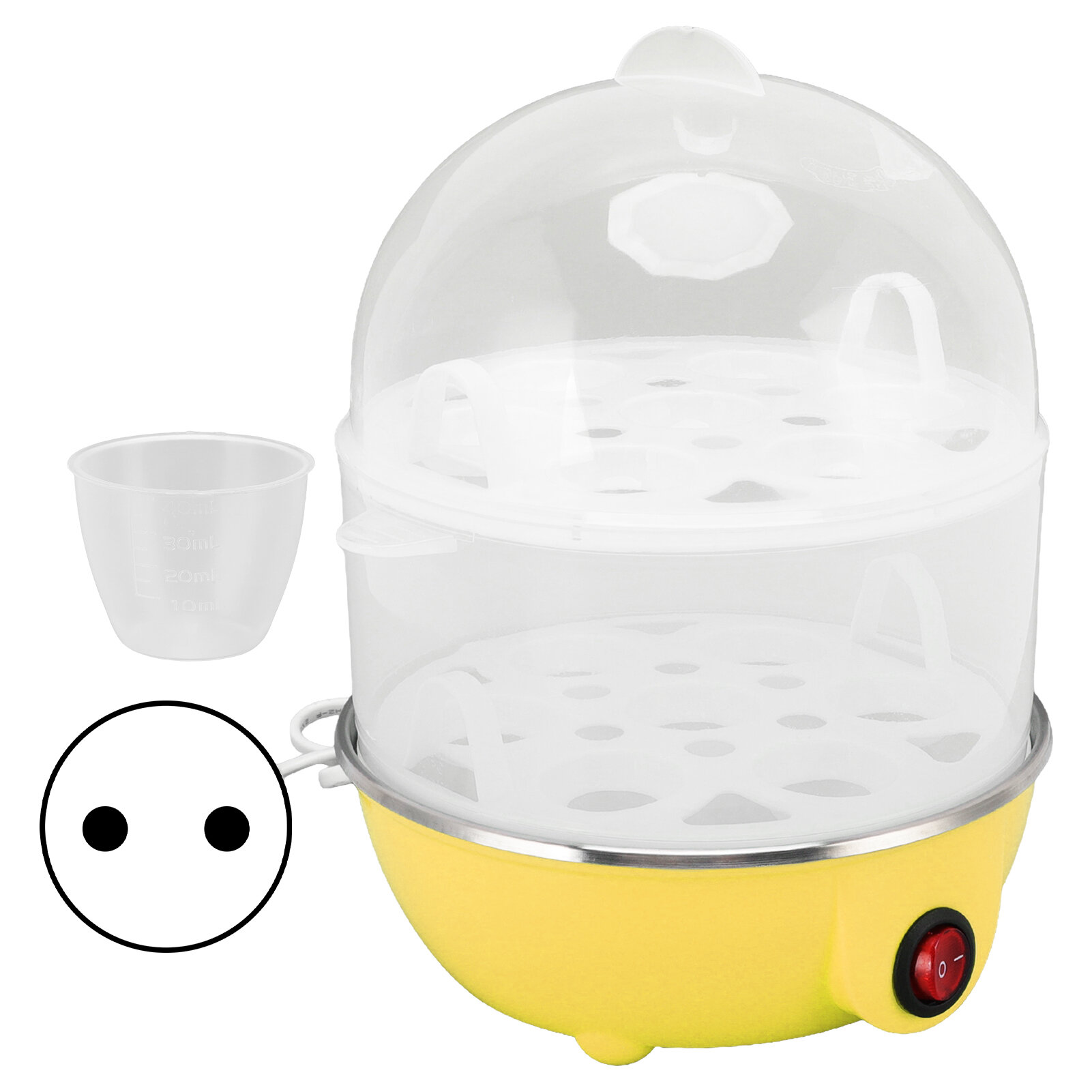 Домашняя плита для яичных яичков 350W 2 слоя 14 шт.