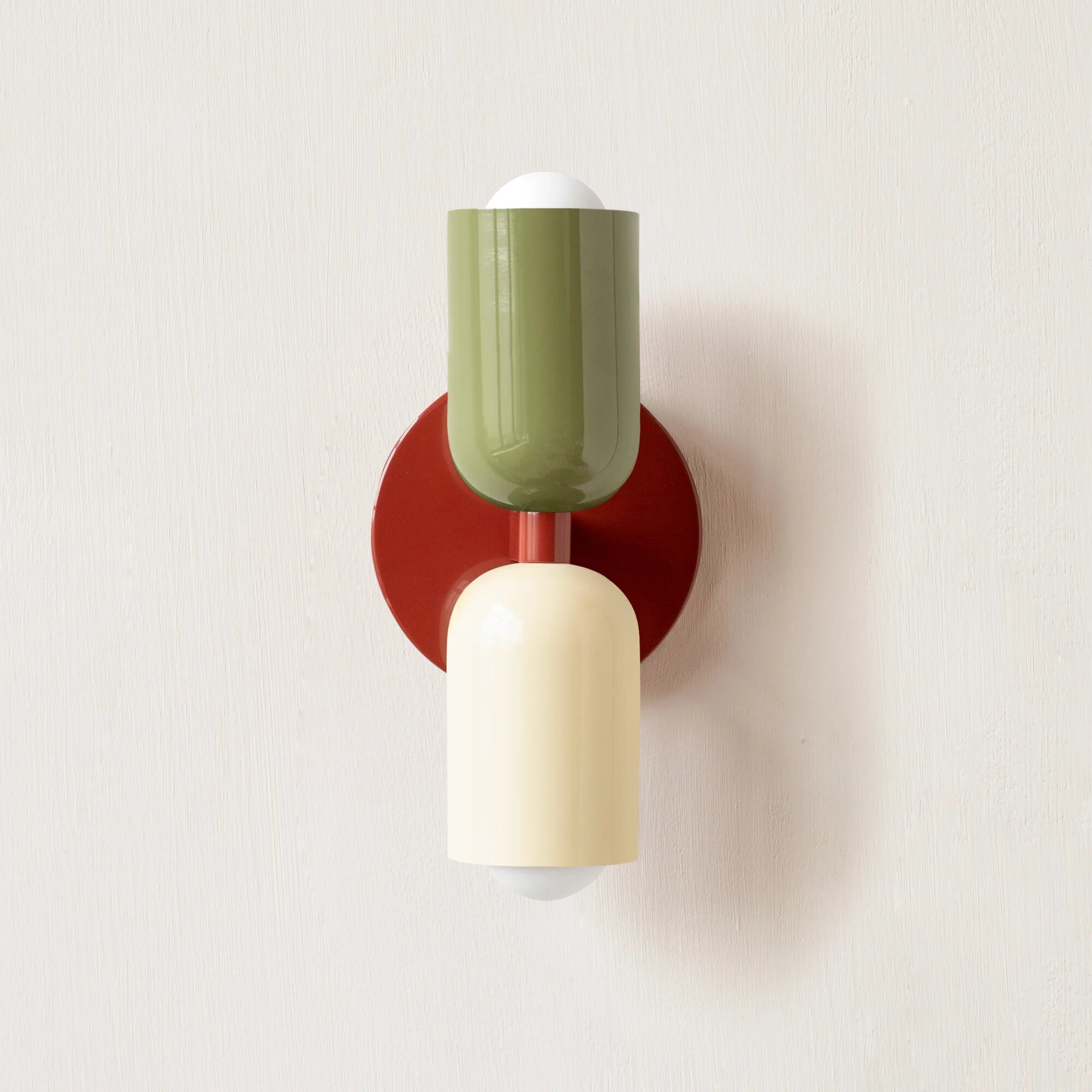 Настенный светильник IWHD Нордический 2 лампы, 4W(max100w), green cream-yellow