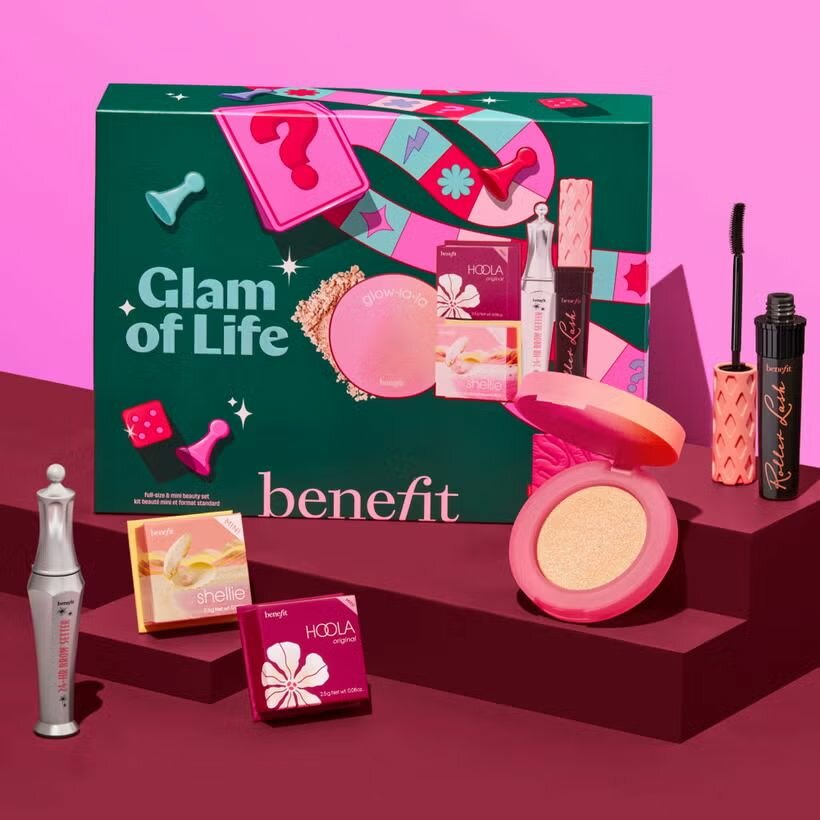 Benefit Набор косметики Glam of Life Mascara, Brow and Cheek 5-piece Makeup