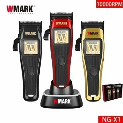WMARK Машинка для стрижки X1, красный, черный