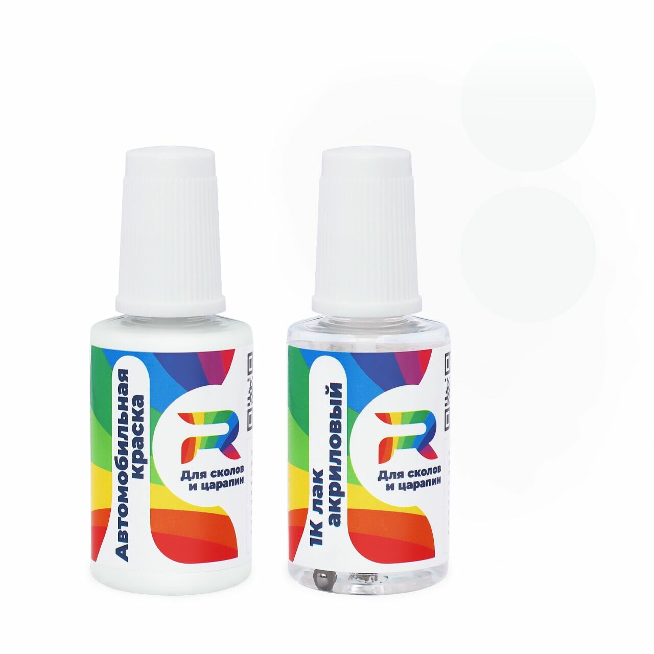 Подкраска для сколов и царапин авто VAZ 369, 221 - Ледниковый (Базовая краска, Двухслойный, Белый)