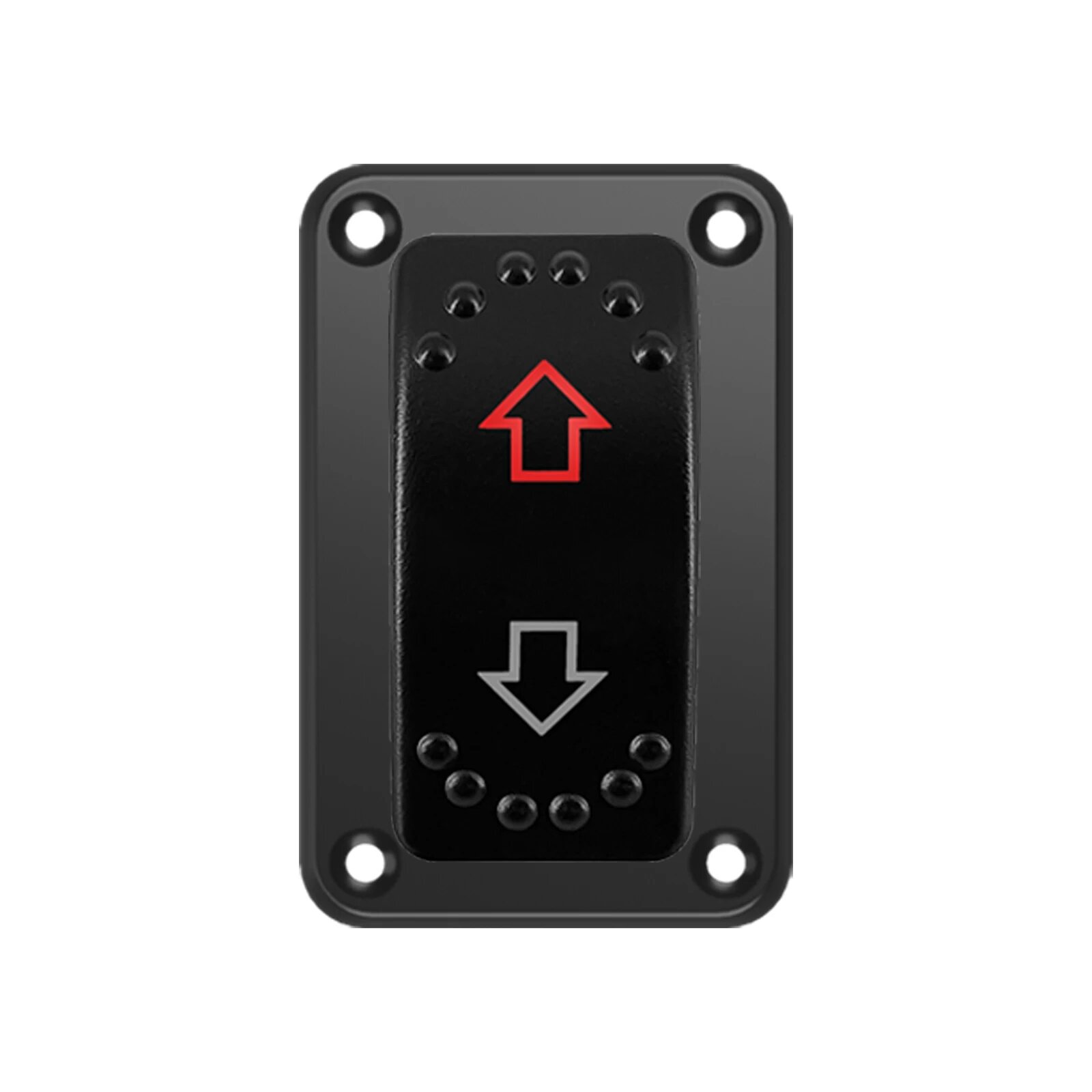 Панель мгновенного переключателя 12 В-24 В, 7-контактный DPDT, 3-позиционный (ВКЛ) выкл (ВКЛ) Кулисный переключатель Лебедка выход выход вниз Полярный переключатель arrows-R-B