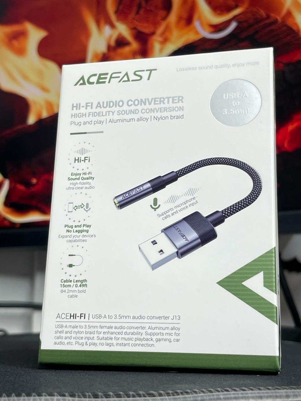 Аудио переходник 3.5мм USB