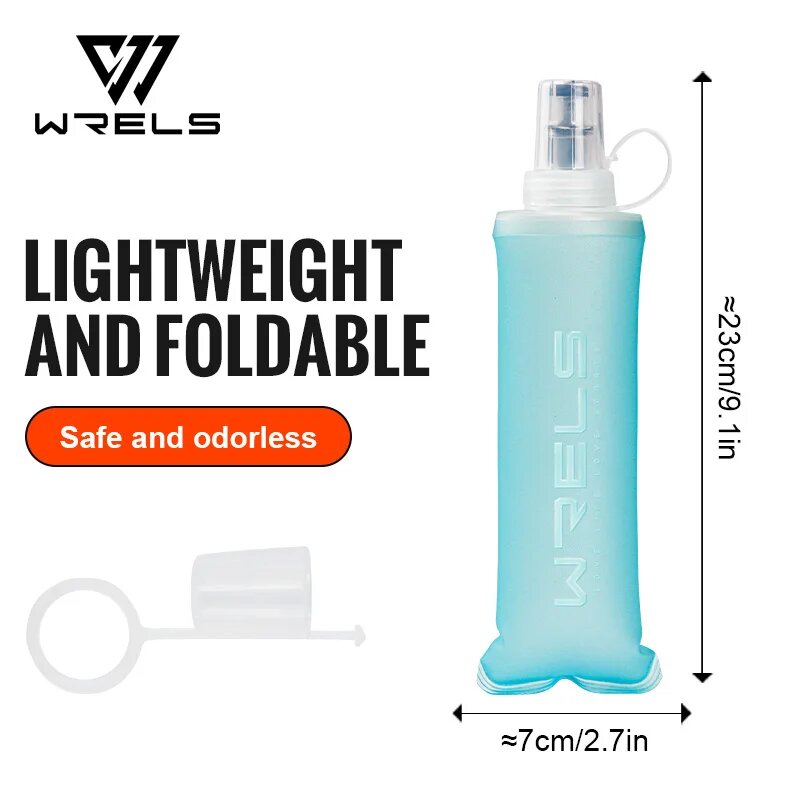 Складная мягкая бутылка WRELS 400 мл Light blue 250ml