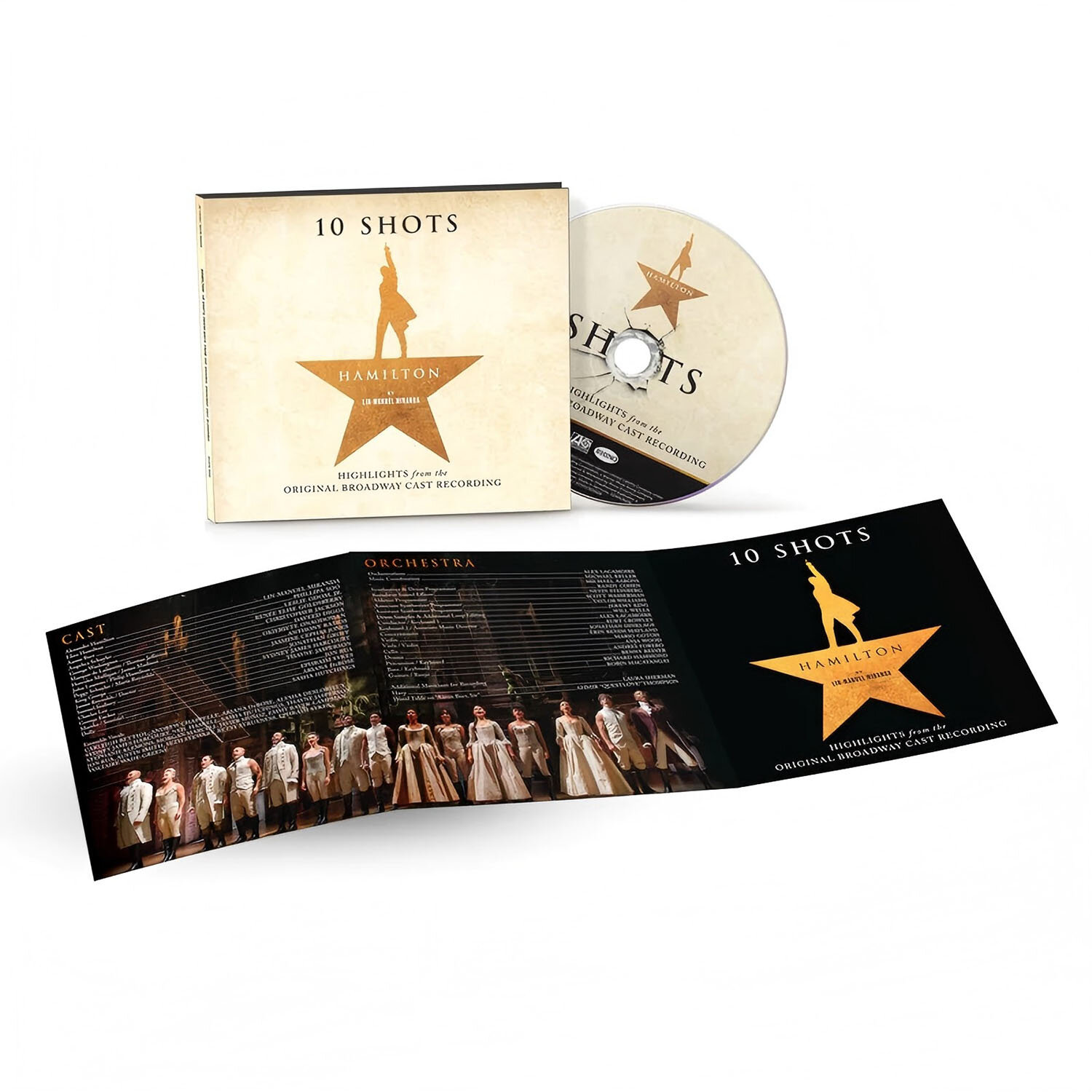 Музыка CD Hamilton - 10 Shots: Highlights from the Original Broadway Cast Recording (CD)