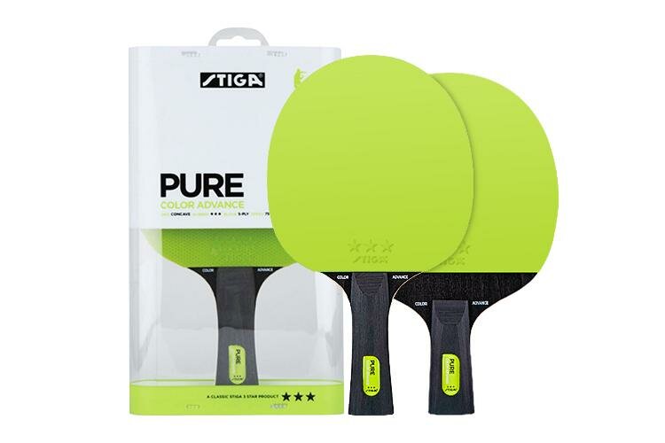 Ракетки для настольного тенниса унисекс Stiga Pure Wood грейпфрутово-зелёный