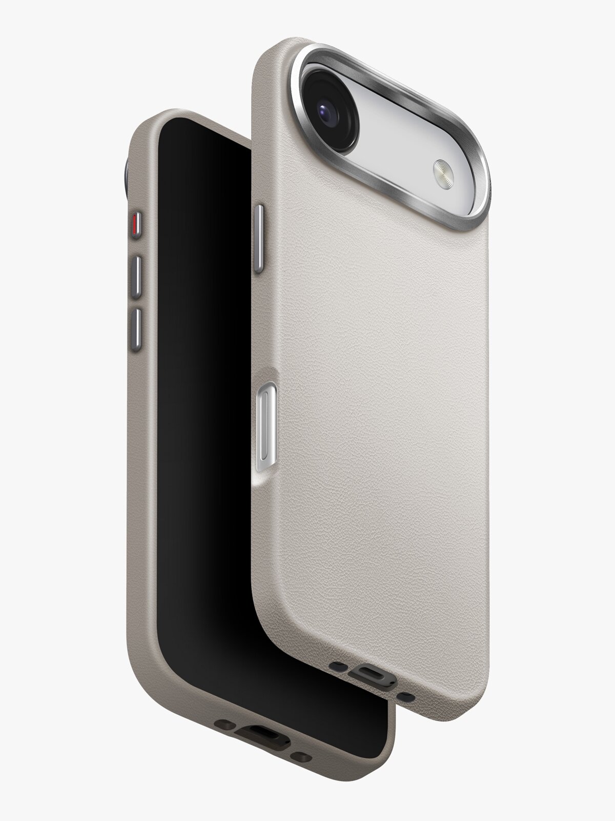 Uniq чехол с MagSafe для iPhone Air, Lyden из премиум экокожи, бежевый