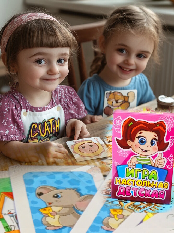 Игра настольная "Для девочек", карточная, парная, 52 карточки, 6x9 см