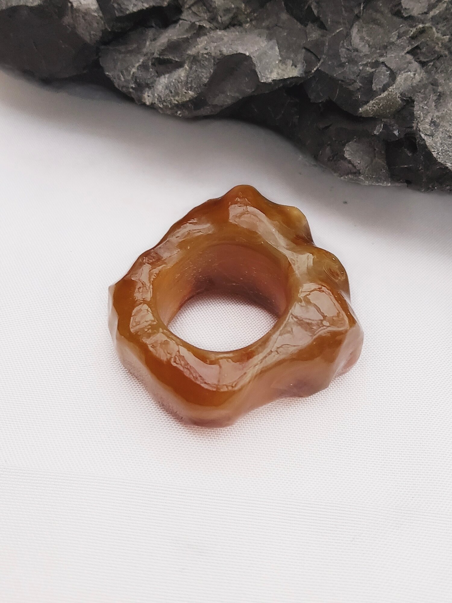 Кольцо, сердолик