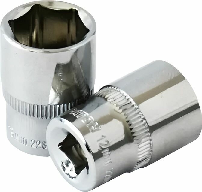 Головка торцевая шестигранная 1/2" ф 27 мм, ; ф 9 мм,