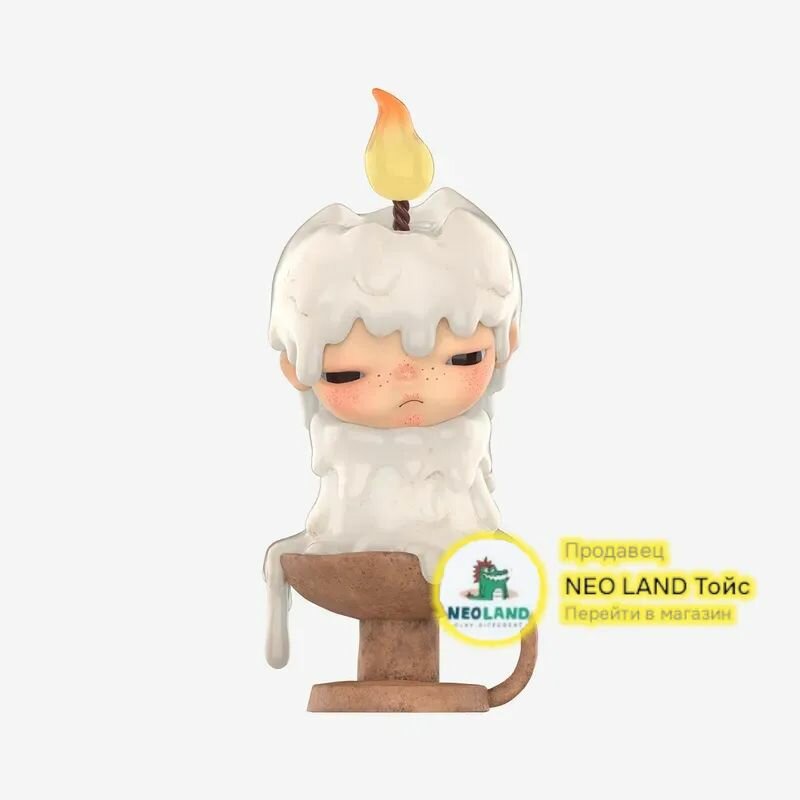 POP MART - Коллекция Hirono Shelter Series Figure, Candleholder, Подарки, украшения комнат, 1 шт