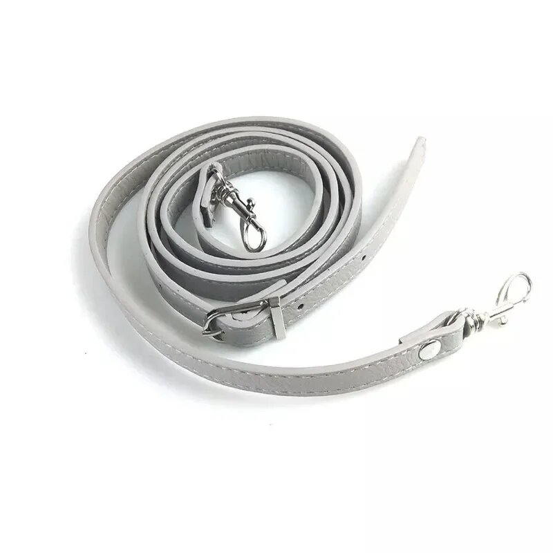 1 шт. ремешок для сумочки, регулируемый длинный кожаный ремешок через плечо, Серебряный, grey silver