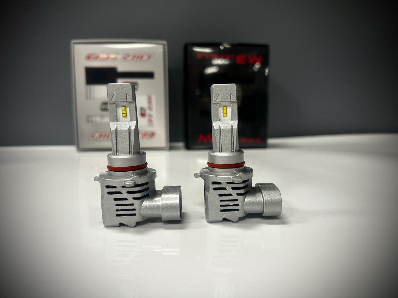 Светодиодные лампы HB4 для ПТФ на Kia Ceed 2 2015-2018 на Киа Сид 2 для Противотуманок / LED PRO / LED Лампочки для НБ4 на