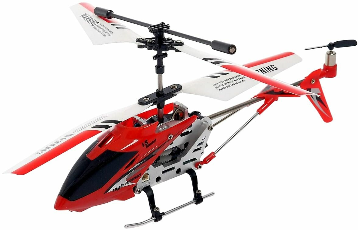 Вертолёт радиоуправляемый SKY с гироскопом, на пульте управления, работает от аккумулятора, размер 19х9,5, игрушечный воздушный транспорт, масштабная модель для детей, 14+, цвет красный