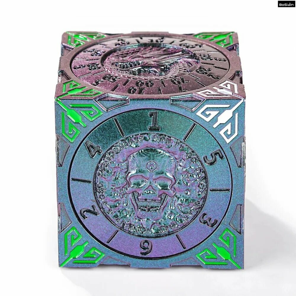 Металлические кости DND 7 в 1 (D4-D20) вращающийся кубик-спиннер для Dungeons & Dragons и НРИ