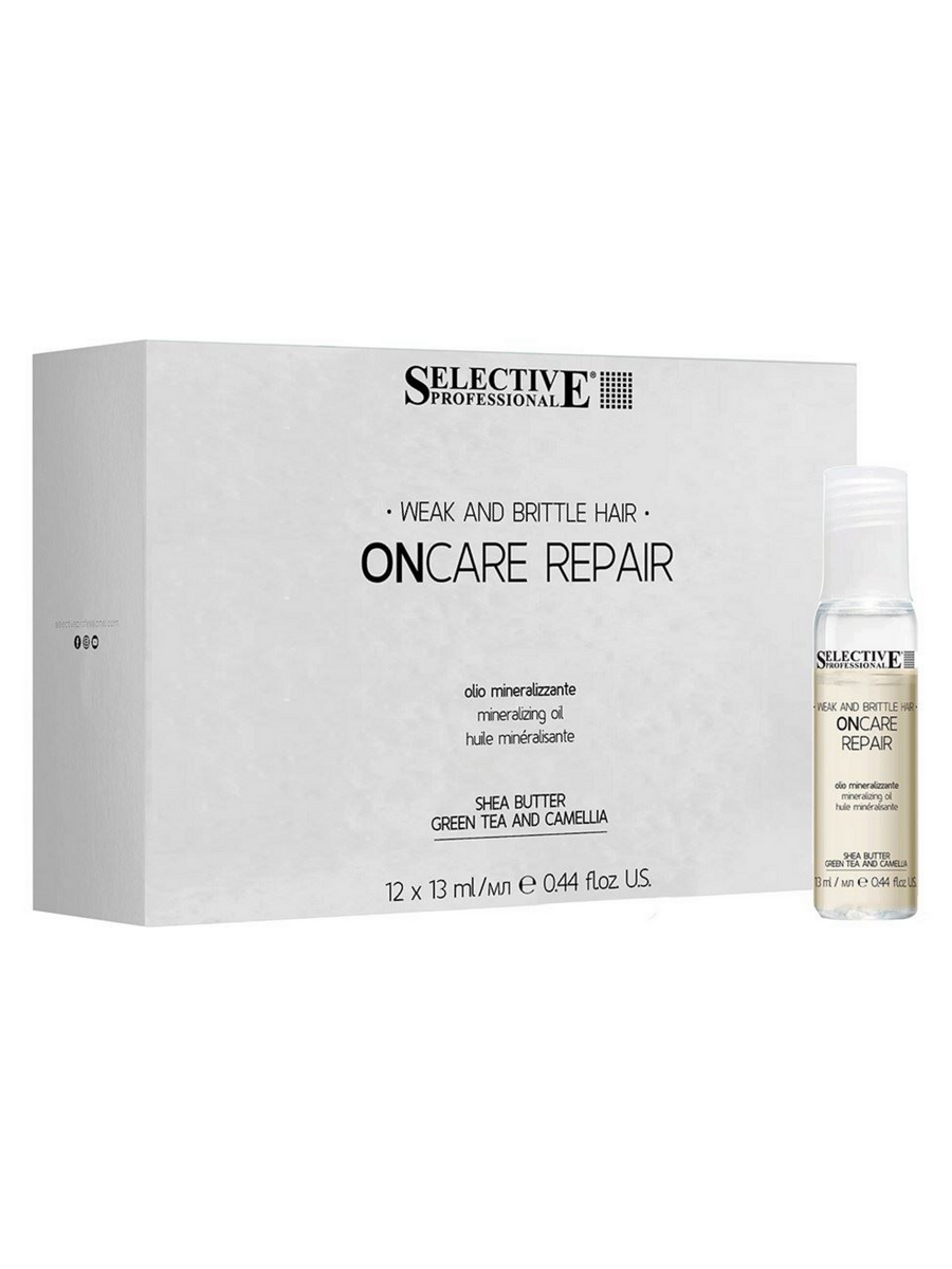 Лосьон Selective Professional OnCare Repair Olio Mineralizer реструктурирующий для волос, 12*13 мл
