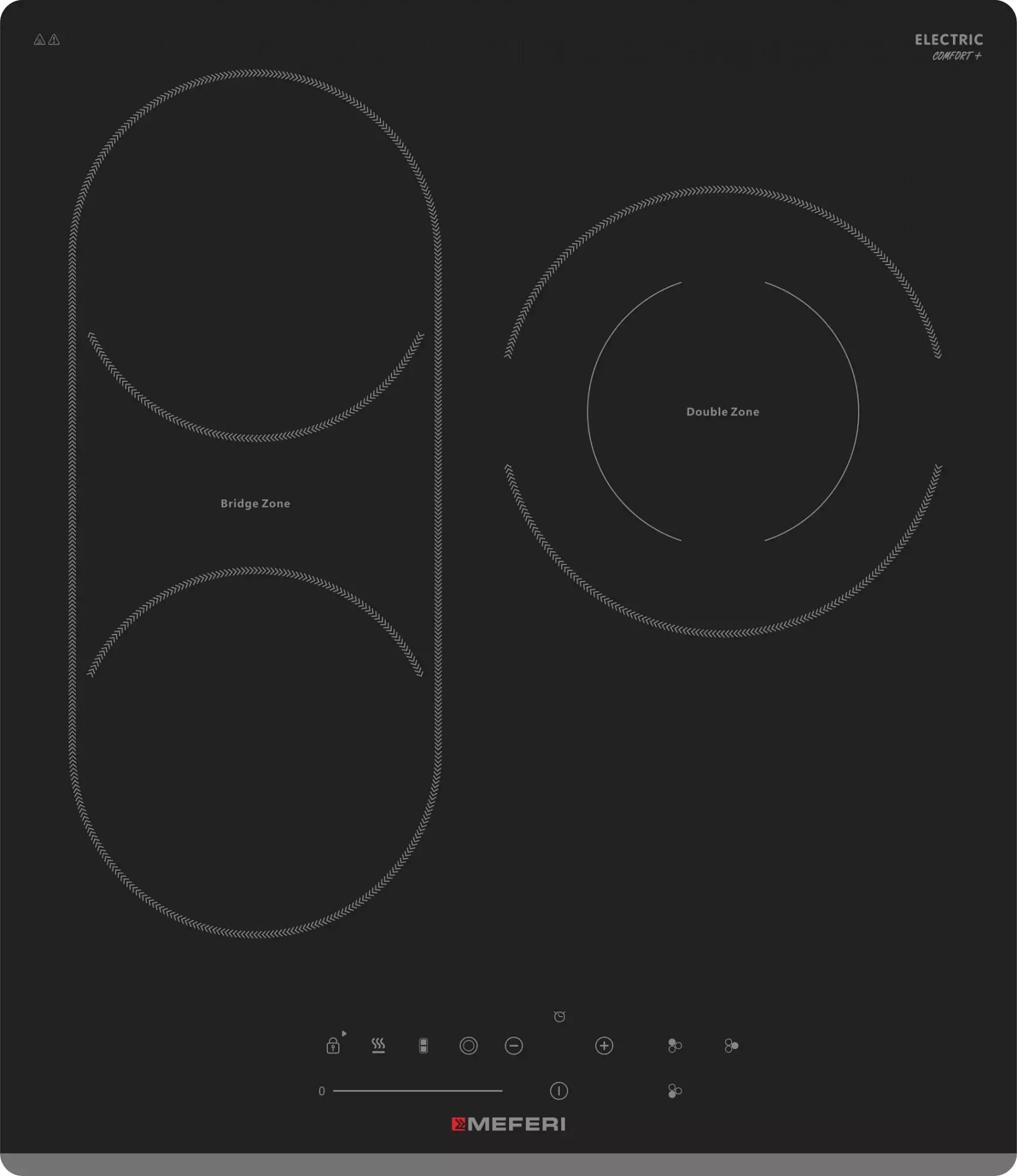 Встраиваемая электрическая варочная панель Meferi MEH453BK COMFORT PLUS