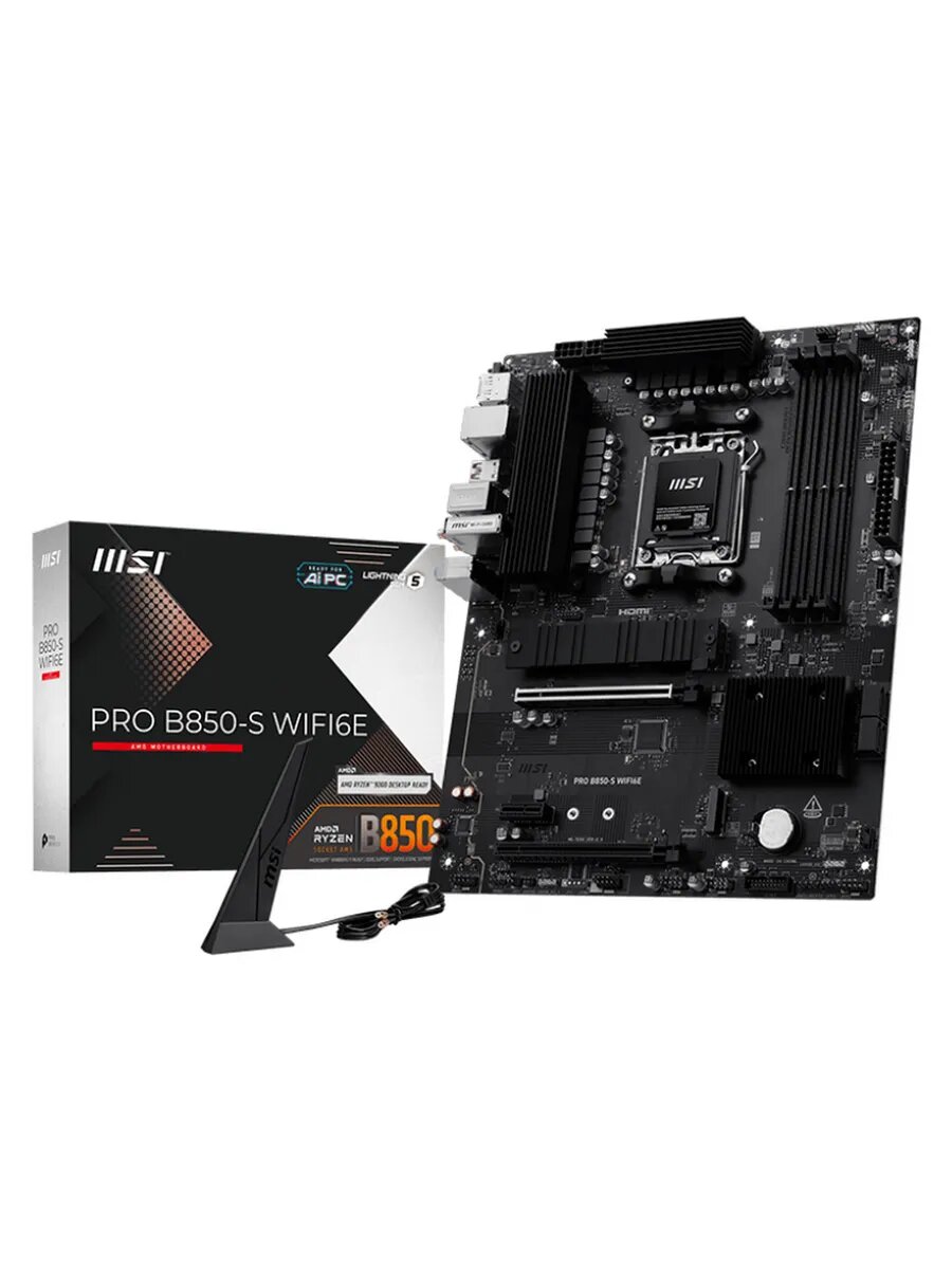 Материнская плата PRO B850-S WIFI6E AM5 AMD B850 ATX RTL