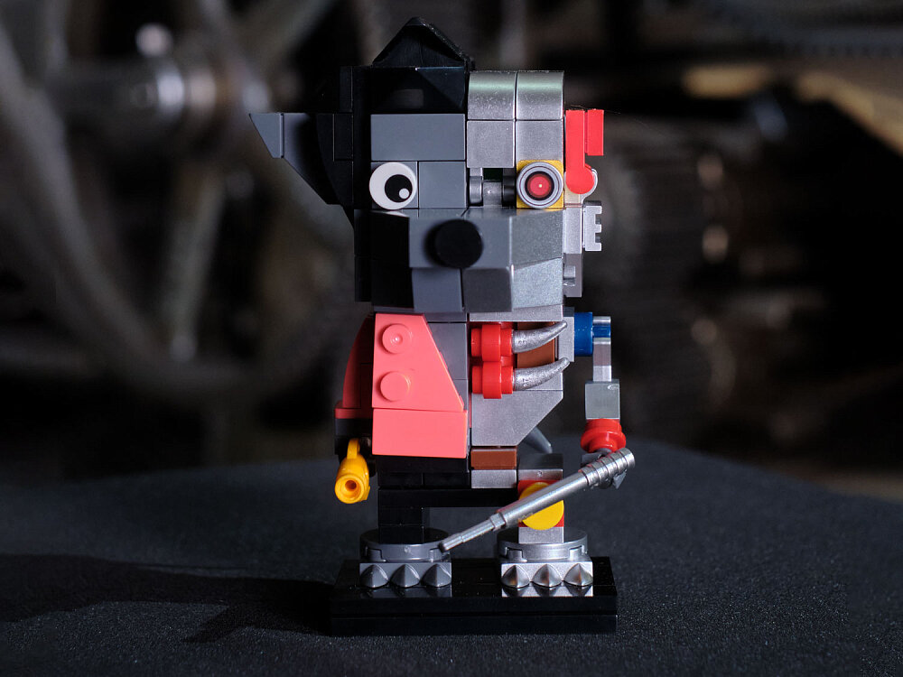 Конструктор Brick Labs Союзмультфильм AB-1123 Конструктор Киборг: Волк