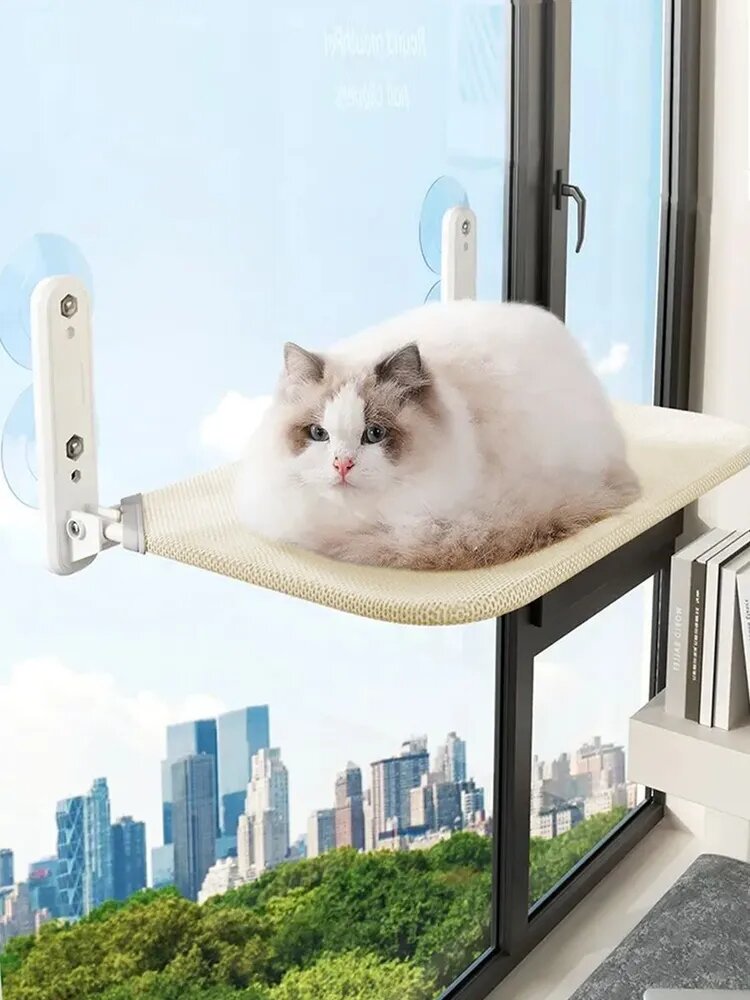 Гамак для кошек на присосках 带吸盘的猫吊床