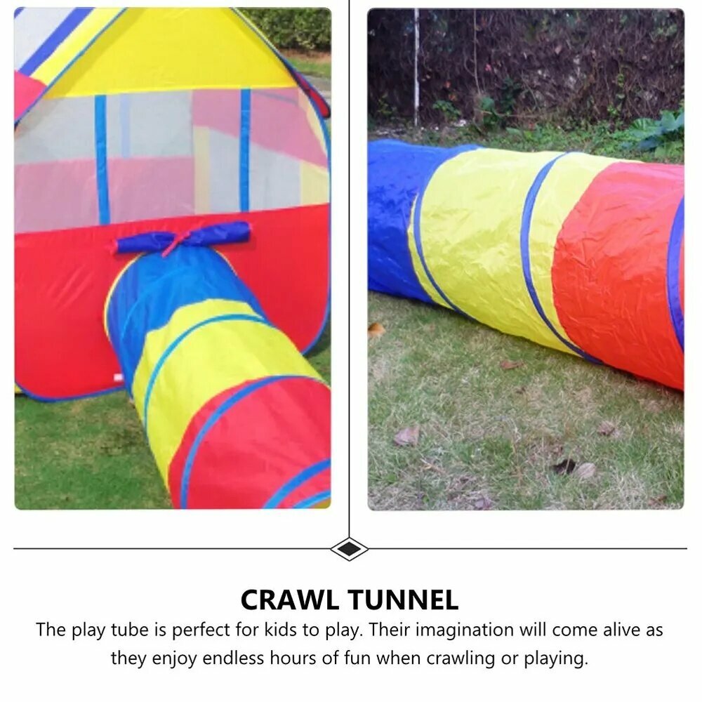 Детский игровой туннель из эко полиэстера с усиленным каркасом для ползания и игр