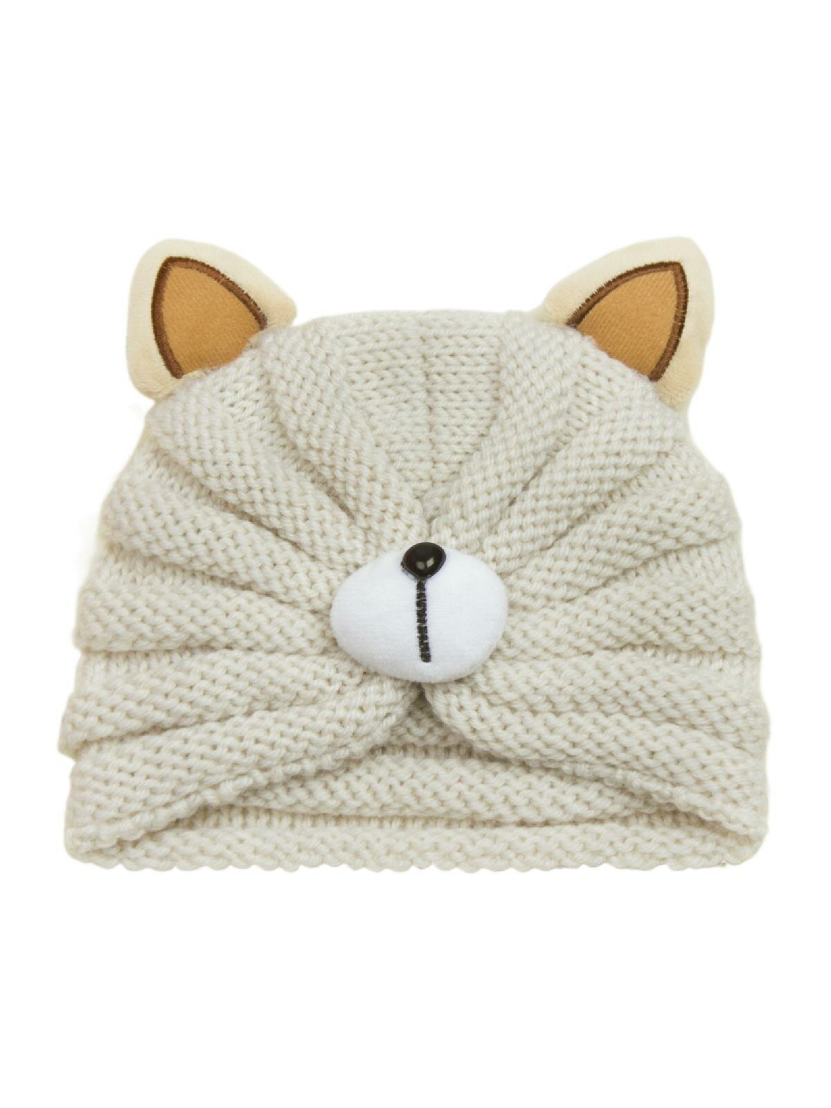 Стильная вязаная шапочка-тюрбан для мальчиков и девочек, обязательный зимний аксессуар для детей