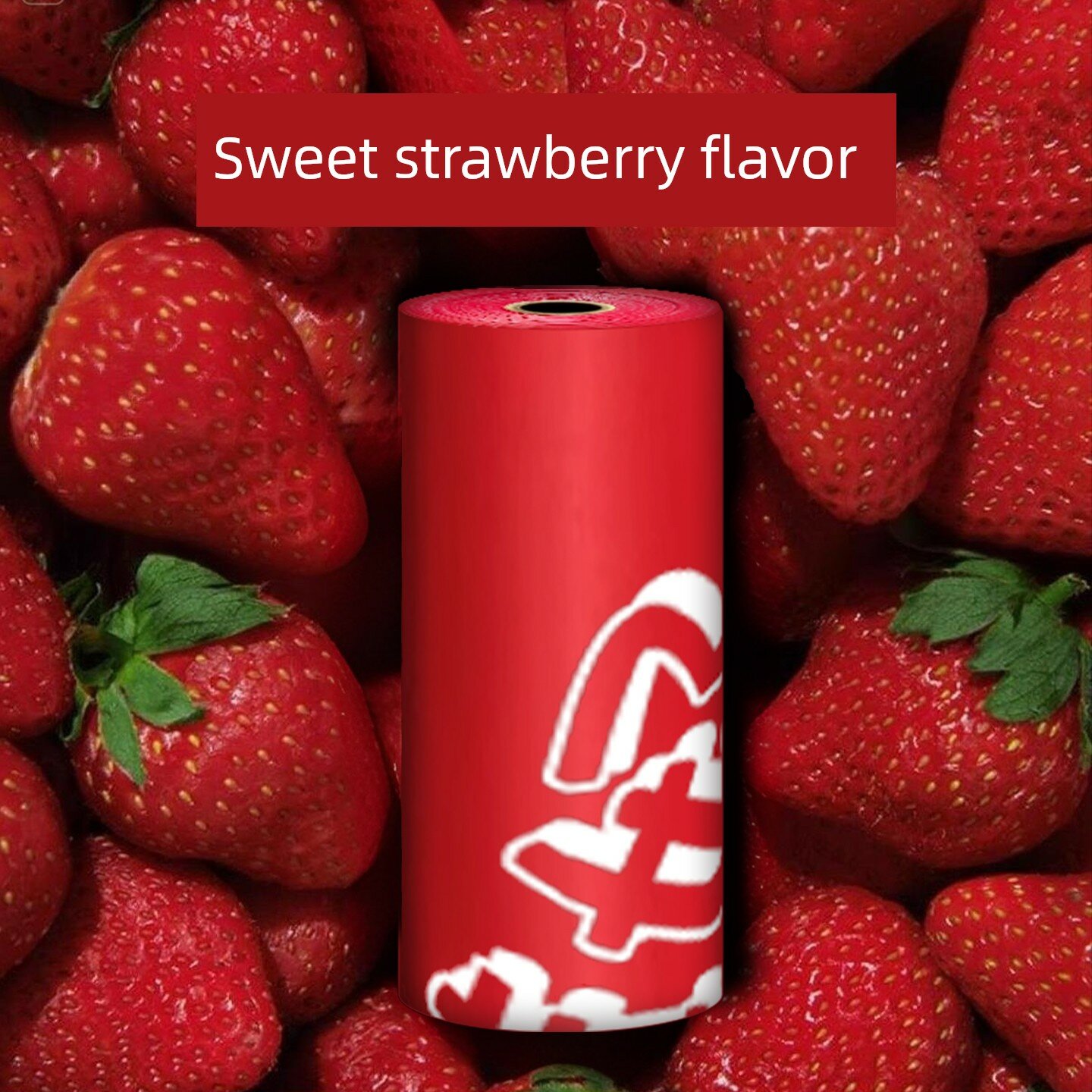 1 рулон красных биоразлагаемых прочных пакетов для собачьего туалета, 15 одноразовых