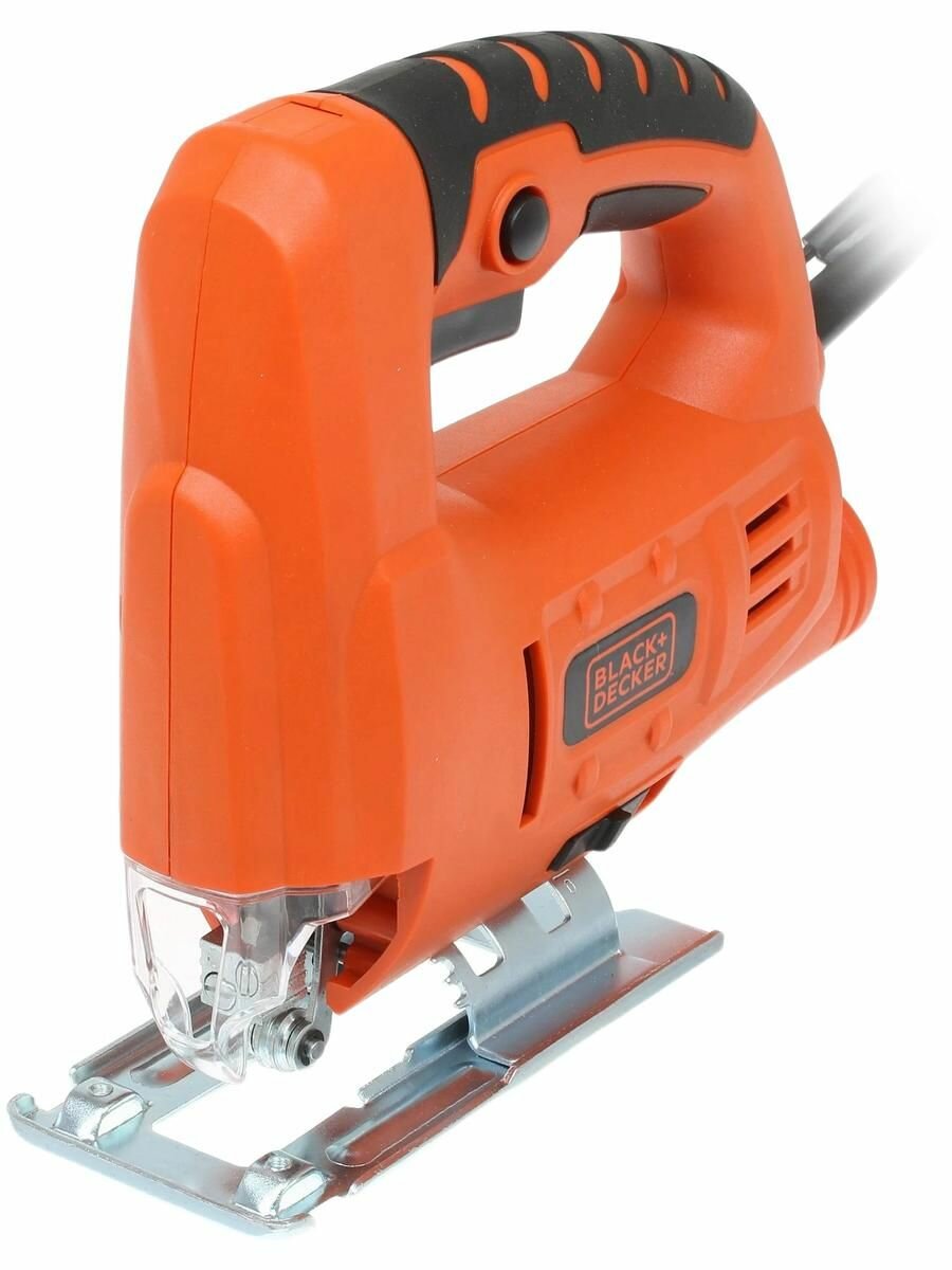 Лобзик электрический Black+Decker JS10-RU, 3000 об/мин, 400 Вт, Прорезиненная рукоятка