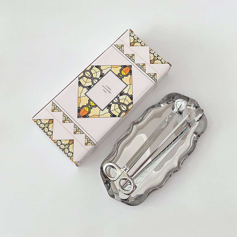 Набор инструментов для ароматерапии: ножницы для свечей, крючок для фитиля, гаситель для свечей, колокольчик для свечей, аксессуары для свечей, цветная коробка