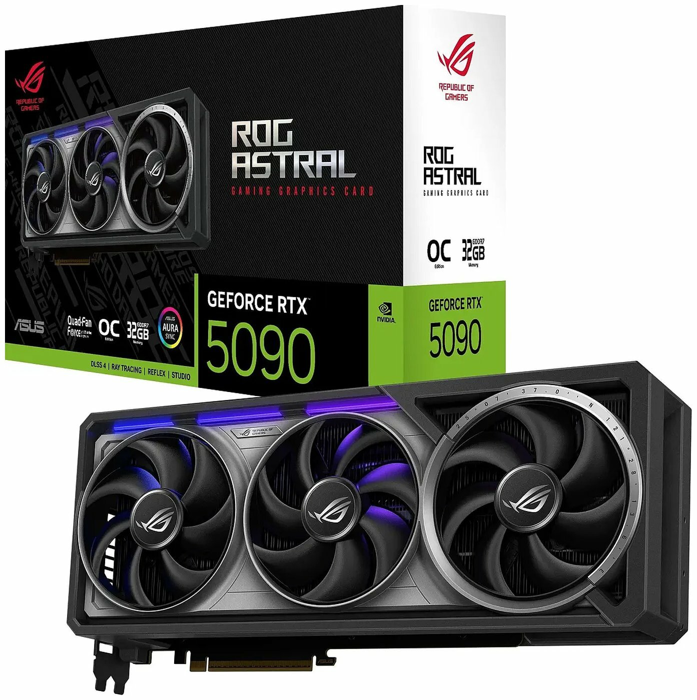 Видеокарта Asus GeForce ROG STRIX RTX 5090 OC 32GB (ROG-ASTRAL-RTX5090-O32G-GAMING)