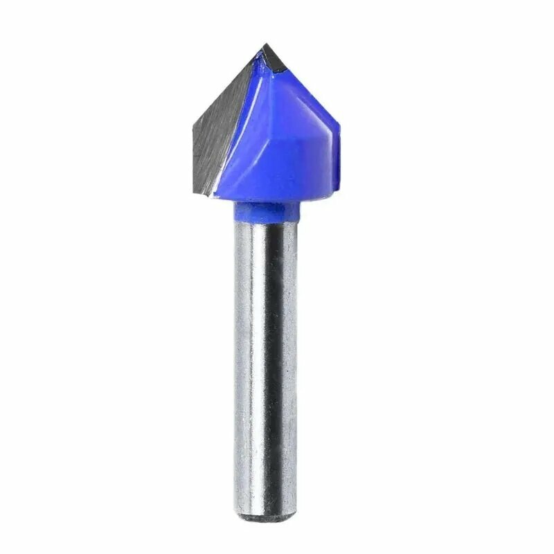 1шт 1/4 "Хвостовик 90-Градусной Фрезы с V-образным пазом - 5/8 "x 17,3 мм
