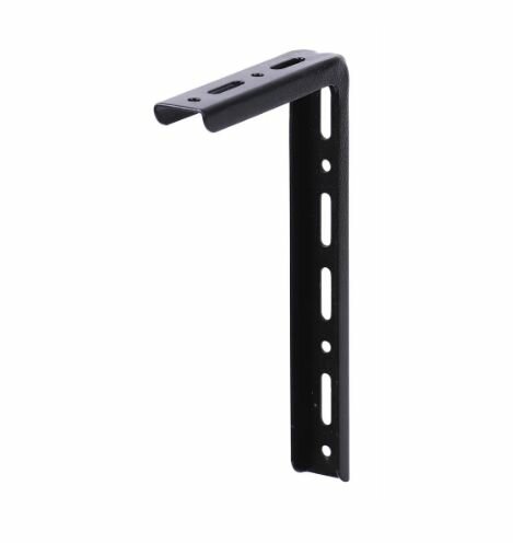 Кронштейн Larvij Modern1 15x25 см сталь нагрузка до 40 кг цвет чёрный