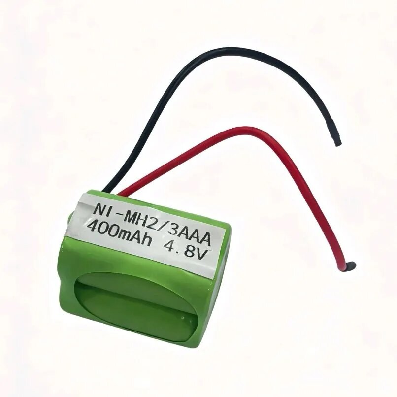 Аккумуляторная батарея Ni-MH типа 2/3AAA , 4.8V, 400mAh, профиль - квадрат, под пайку, для электрошокера.