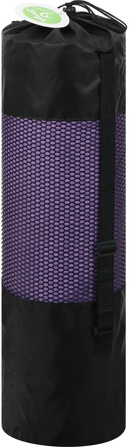 Чехол для йога-коврика Sangh, 68×25 см, для коврика толщиной до 8 мм, цвет чёрный