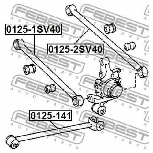 Рычаг подвески Febest 01251sv40 для Toyota Camry, Vista