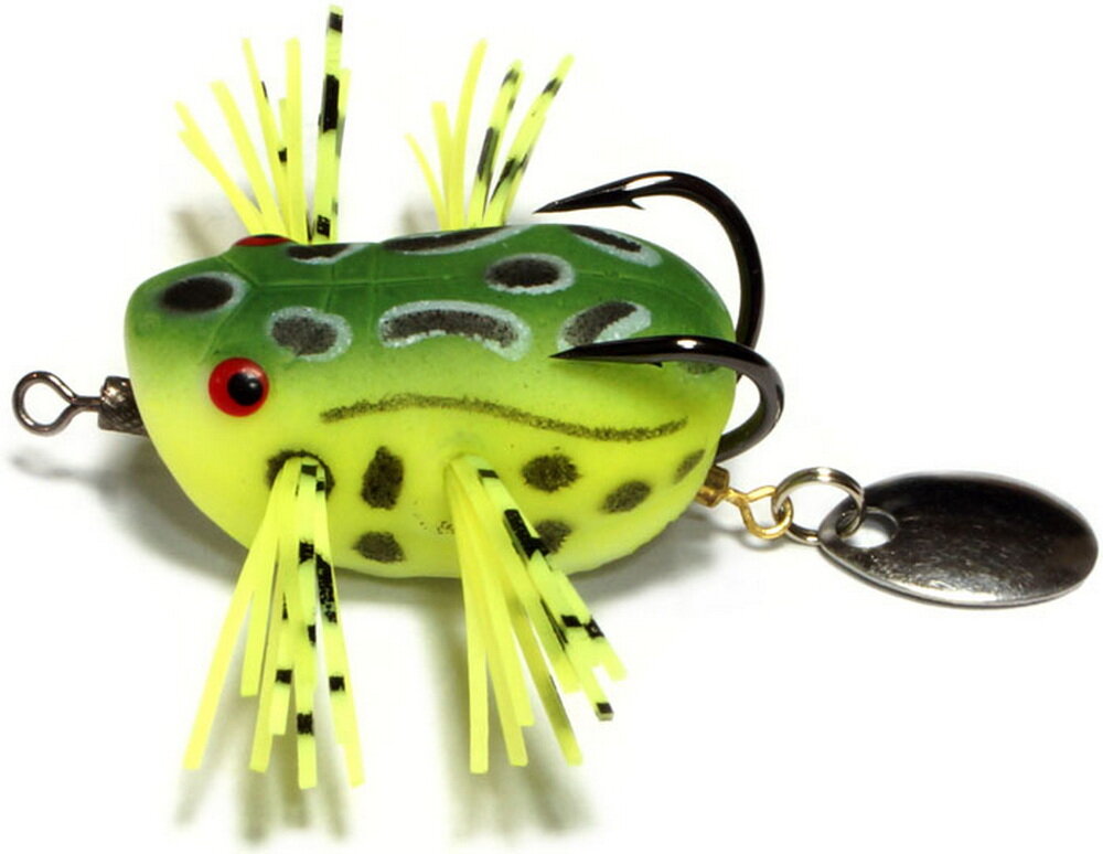 Приманка-незацеп. Kosadaka мягк. оснащ. плав. Лягушка-поппер-спинер им. лапкок LB10 30mm, 4g, цвет C56